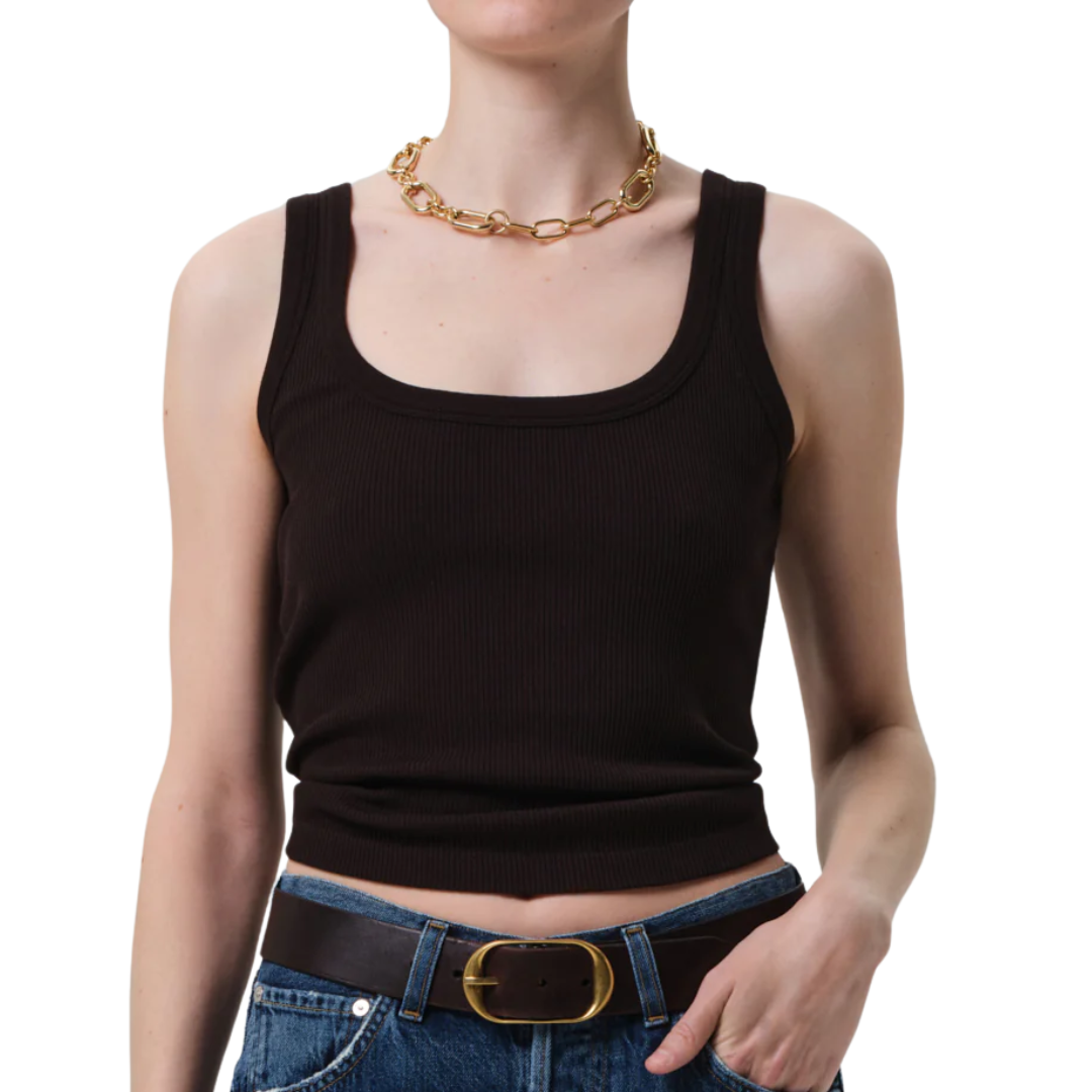 Faye Tank in Chocolate