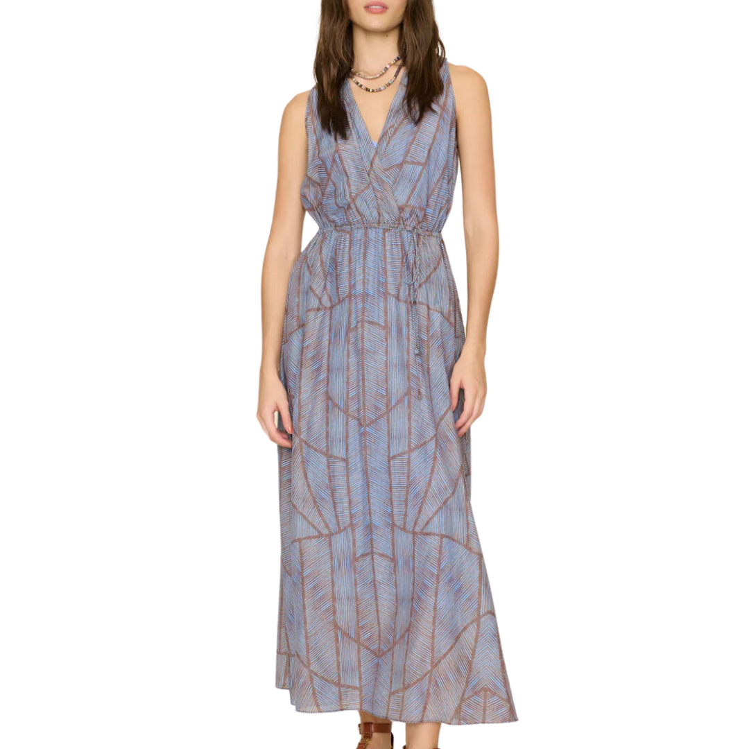 Xirena Darby Dress in Cyan Geode