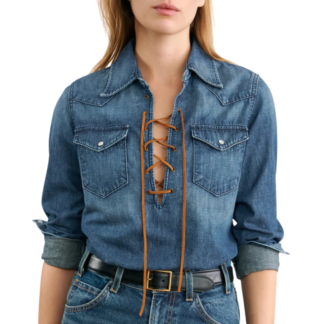 Collins Denim Shirt in Classic Wash