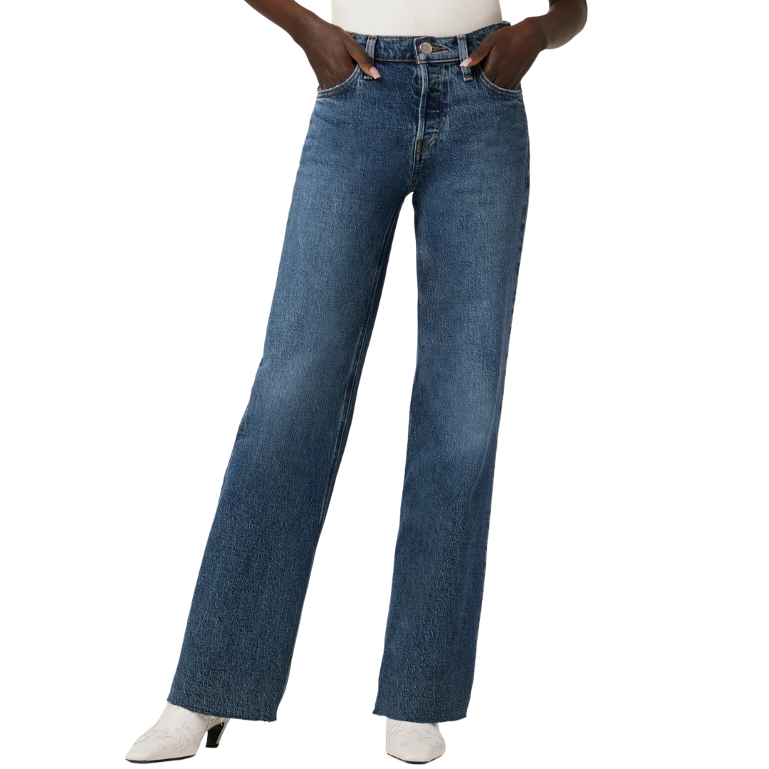 Hudson Rosie High-Rise Wide Leg Jean in Apollo