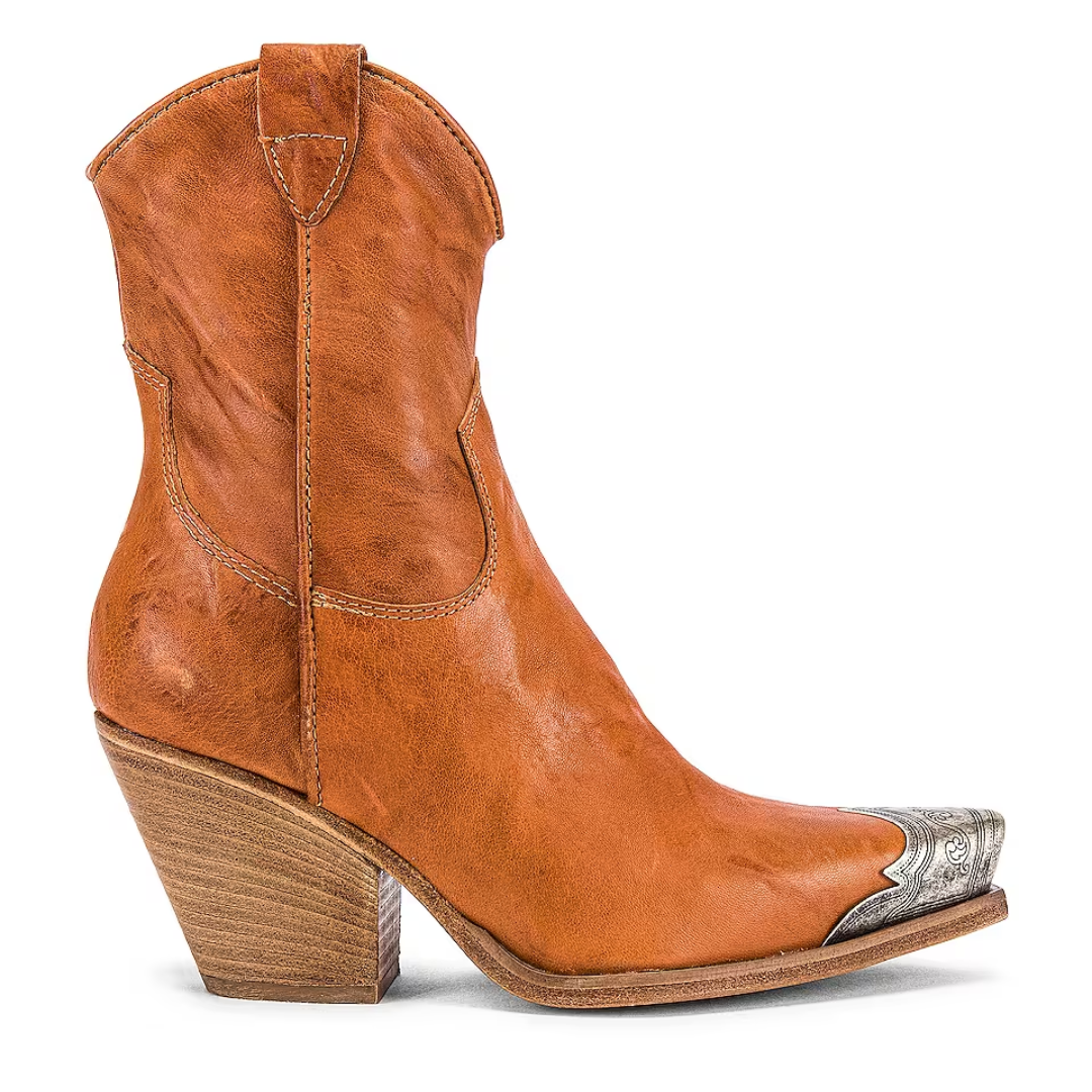 Free People Brayden Western Boots in Tan